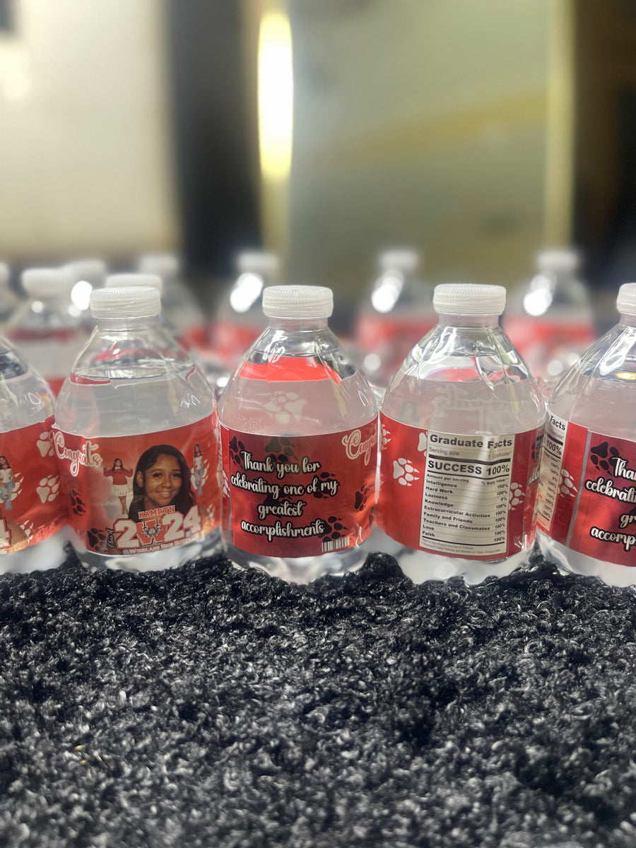 personalized water bottle labels – Treasured Designs by Tonya